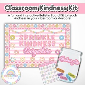 Teaching Kids to Be Kind Bulletin Board Kit Kindness Jar Preschool ...