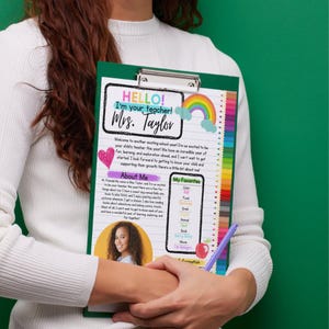 Meet the Teacher Template | Back to School Printable | Teacher ...