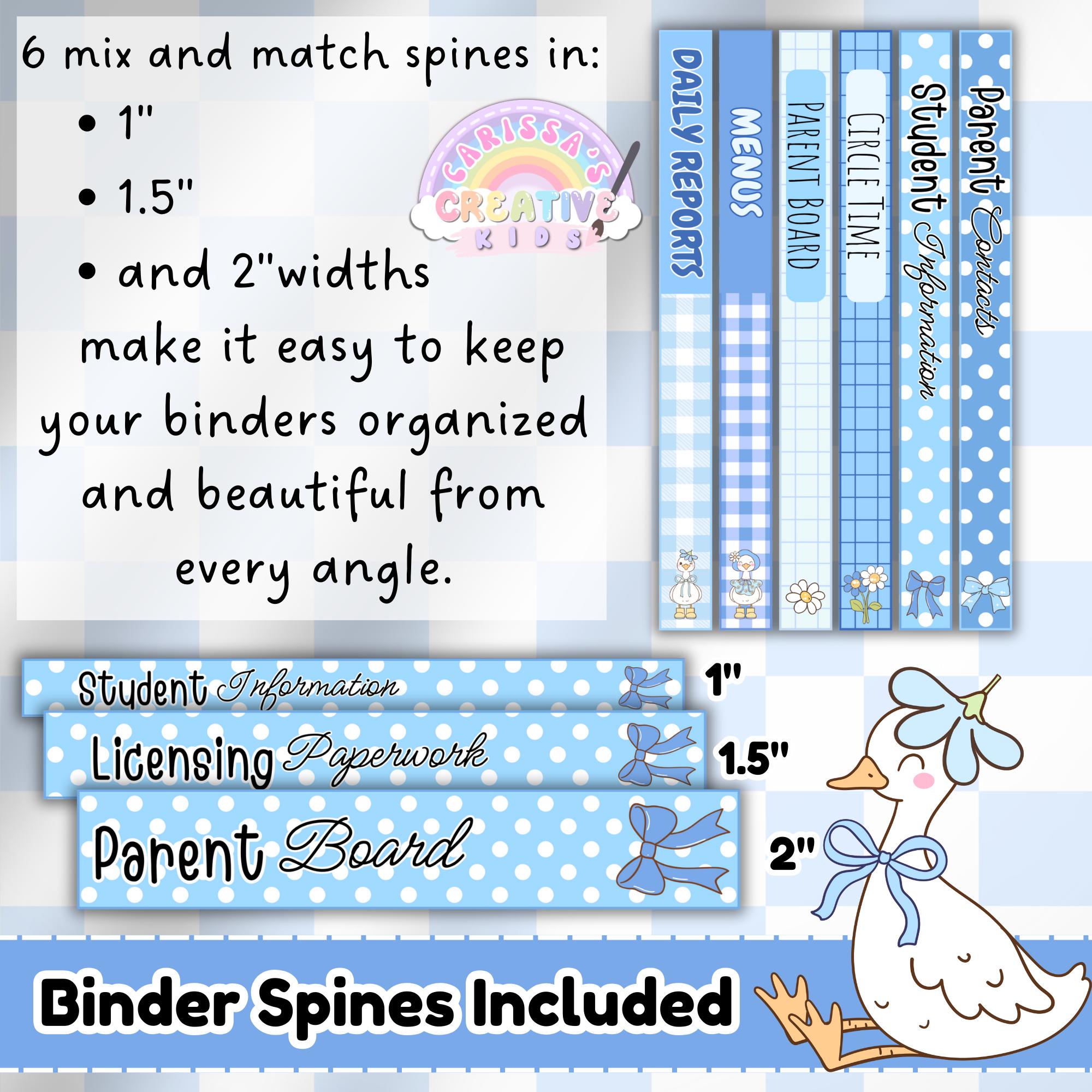 Editable Binder Covers and Spines | Silly Goose Classroom Decor Theme ...
