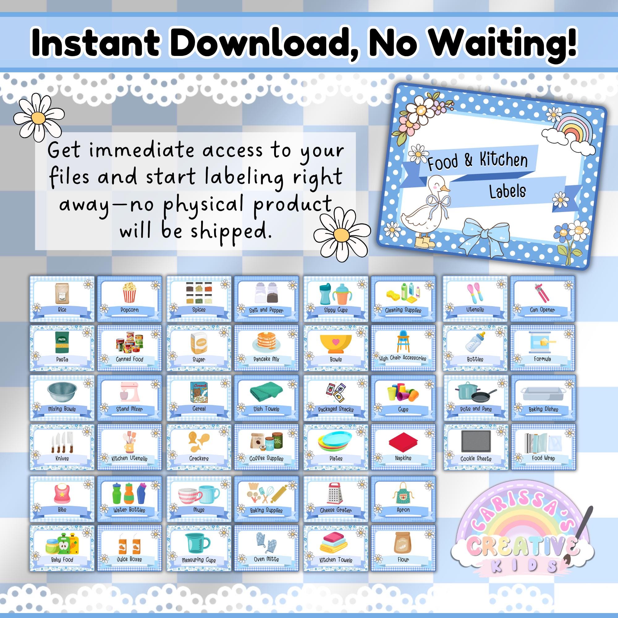 Classroom Decor Labels for Daycare & Preschool | Editable Silly Goose ...