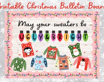 Ugly Sweater Bulletin Board Ugly Sweater Competition / - Etsy