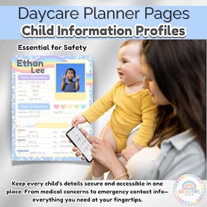 Student Information Sheets | Child Emergency Contact Form | Planner ...