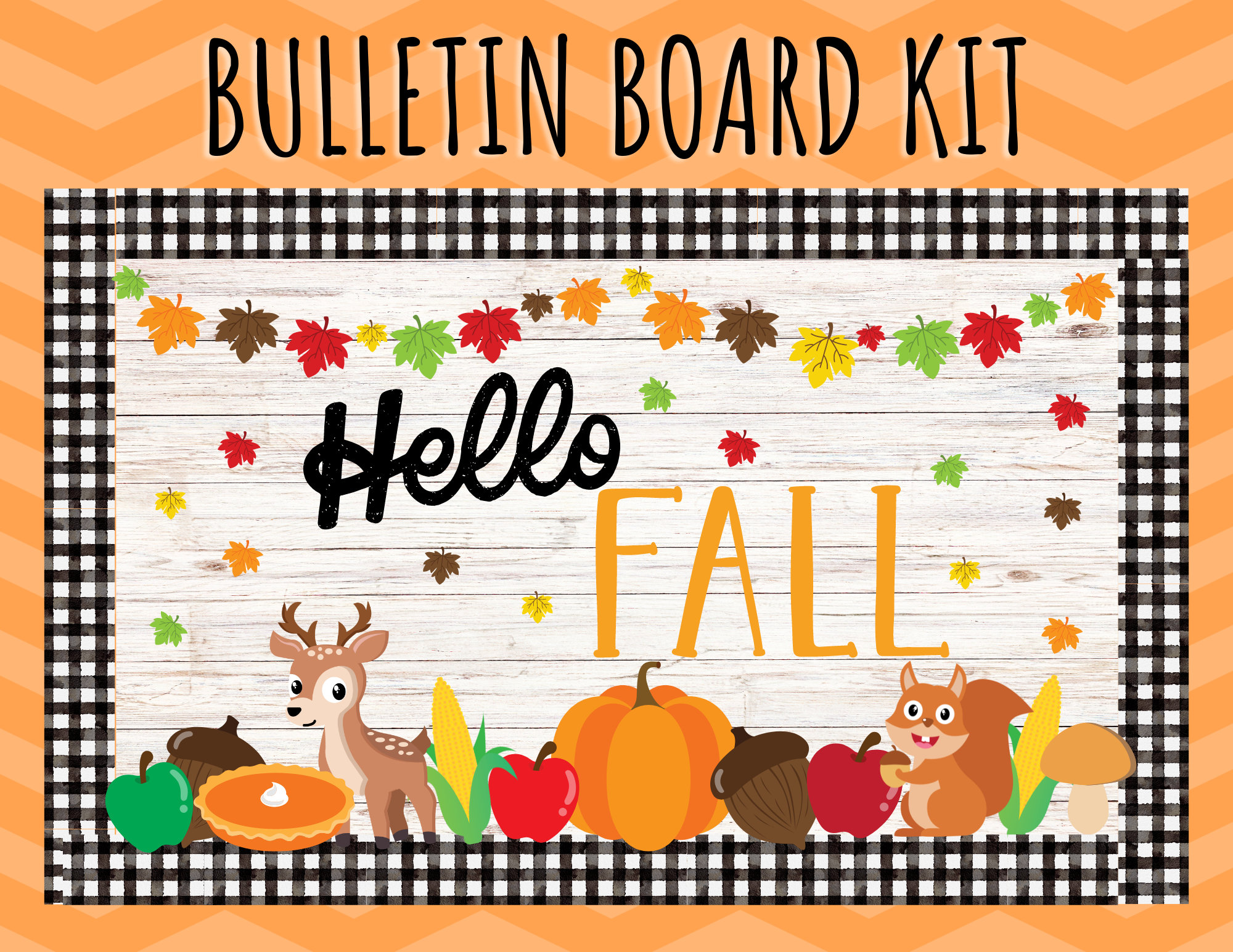 Fall Classroom Bulletin Board Cute Halloween Class Decor Autumn Daycare ...