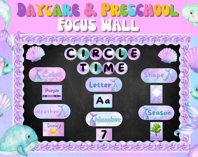 Colorful Focus Wall | Circle Time Board | Bulletin Board Kit ...