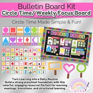 Daycare Circle Time Board | Preschool Focus Wall | Homeschool Bulletin ...