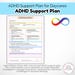 ADHD Support Plan for Daycare Editable Template | Preschool Emotional ...