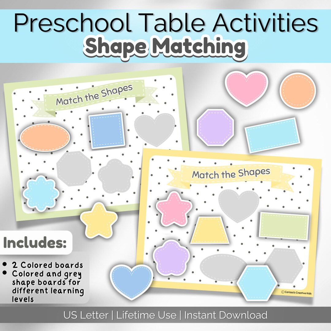 Shape Matching Toddler Activity | Montessori Printable | Toddler Busy ...