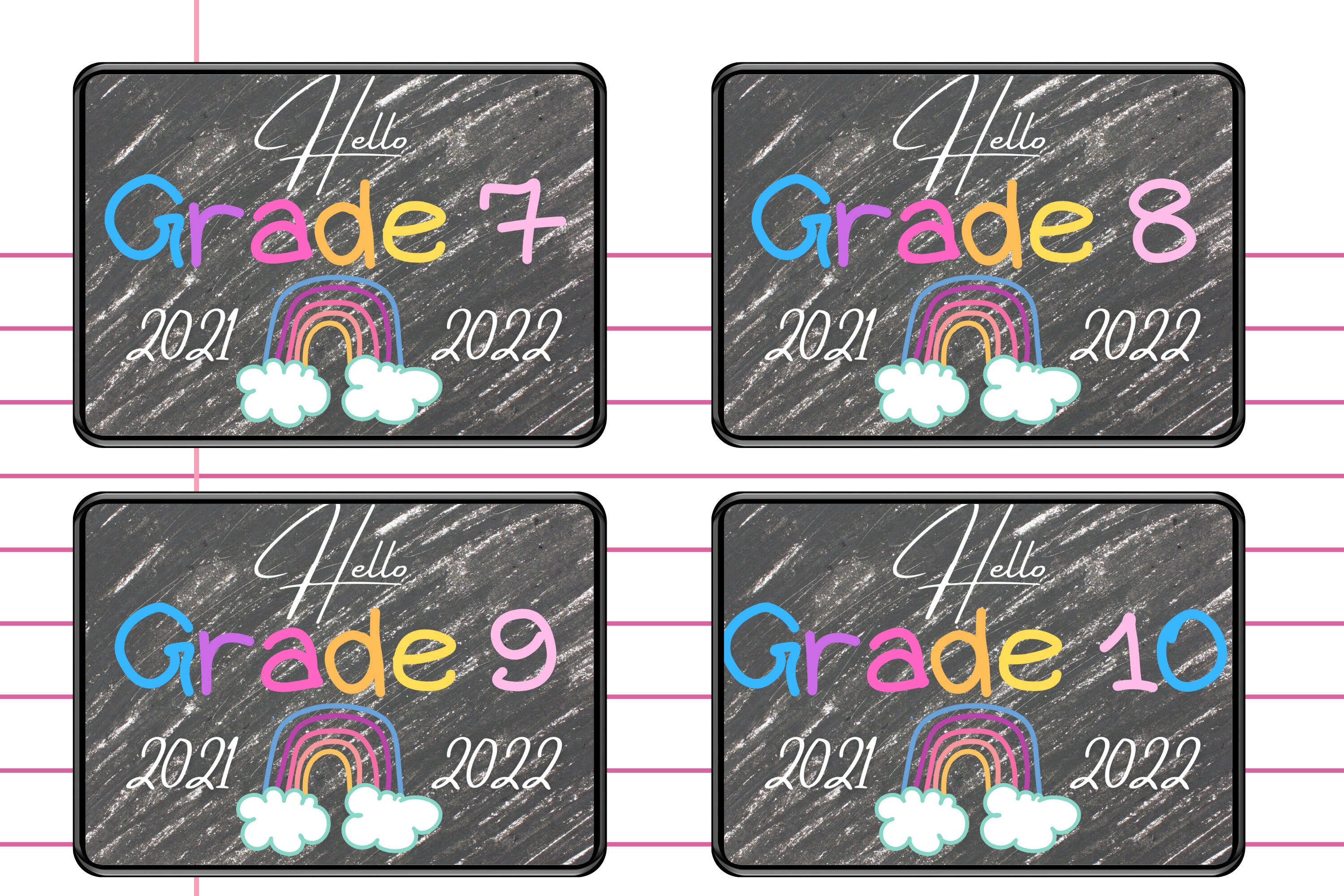 Back to School Printable Signs for 2021 First Day of School - Etsy Canada