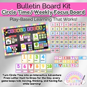 Daycare Circle Time Board | Preschool Focus Wall | Homeschool Bulletin ...