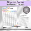 Weekly Payment Slip, Daycare Payment Form, Payment Amount Slips ...