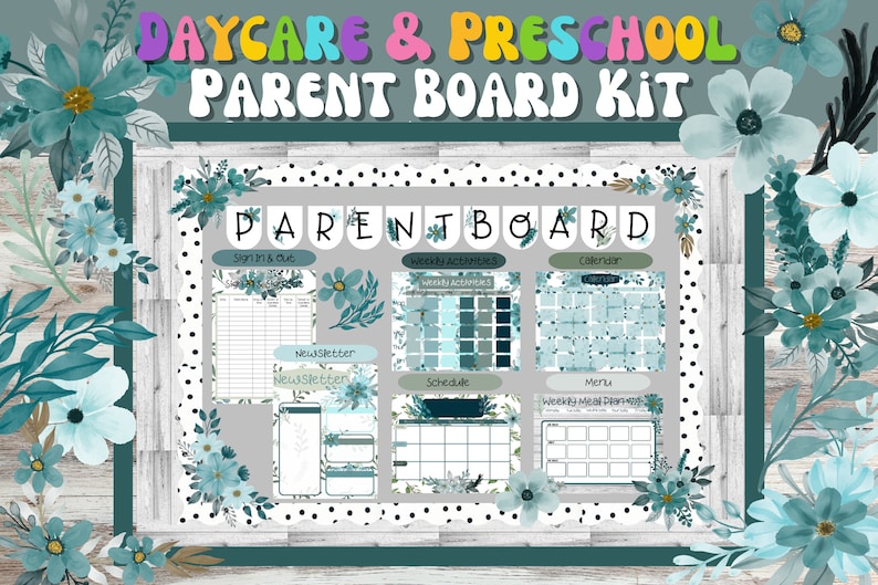 Daycare Parent Board Childcare Information Bulletin Board - Etsy