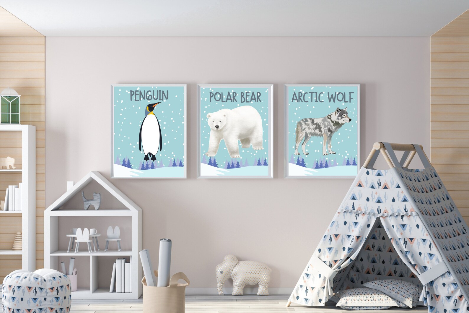 Arctic Animal Educational Posters Daycare Preschool - Etsy