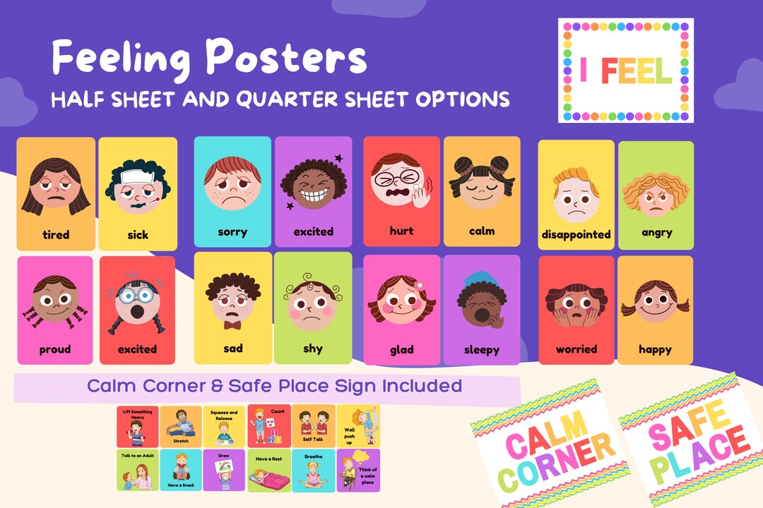Classroom Feeling Posters Preschool, Daycare, Home Daycare, Childcare ...