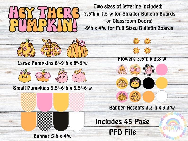 Hey There Pumpkin Bulletin Board Kit | Classroom Decor | Daycare ...