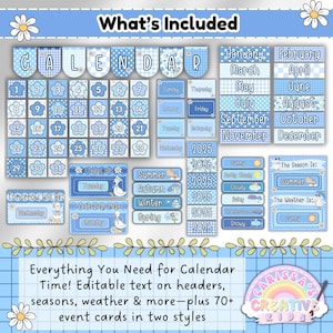 Silly Goose Classroom Decor Calendar | Editable Preschool and Daycare ...