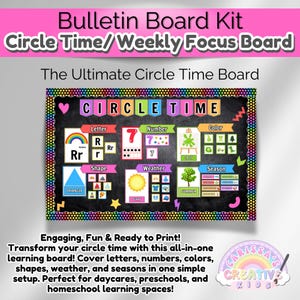Daycare Circle Time Board | Preschool Focus Wall | Homeschool Bulletin ...