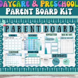 Parent Information Board for School, Daycare, Preschool, Home Childcare ...
