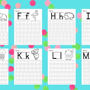 Writing Alphabet Work Sheets | Writing Practice Sheets | Preschool ...