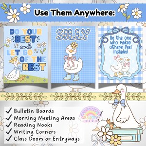 Classroom Posters Vintage Silly Goose Printable | Educational Wall Art ...