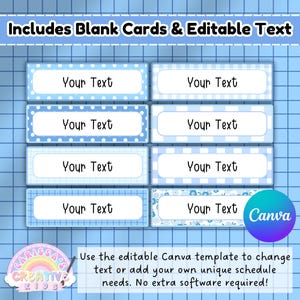 Editable Daycare Visual Schedule | Preschool Daily Routine Cards ...