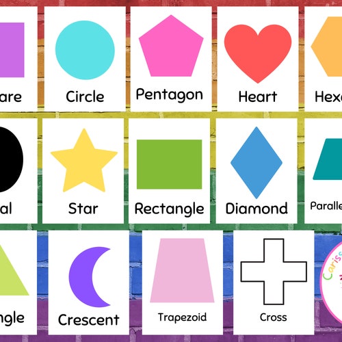 Simple Design Shape Posters Preschool or Daycare Playroom - Etsy