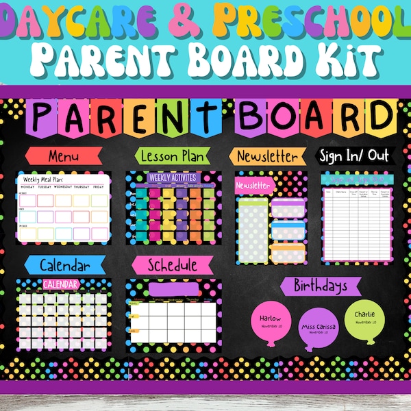 Parent Board Daycare - Etsy