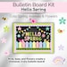 Hello Spring Bulletin Board Kit | Preschool Classroom Decor | Daycare ...