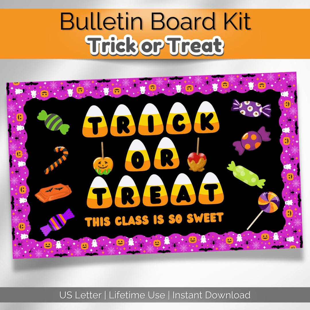 Halloween Classroom Bulletin Board | Cute Halloween Class Decor ...