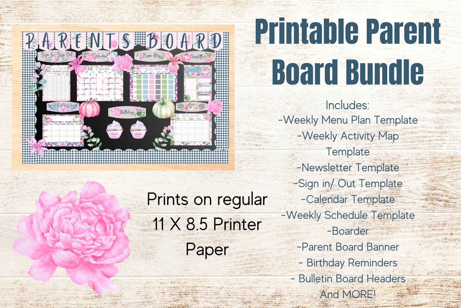 Daycare Parent Board Childcare Information Bulletin Board | Etsy