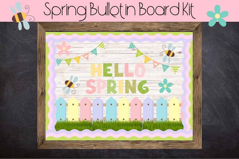 Hello Spring Bulletin Board Kit Classroom Decor Daycare - Etsy