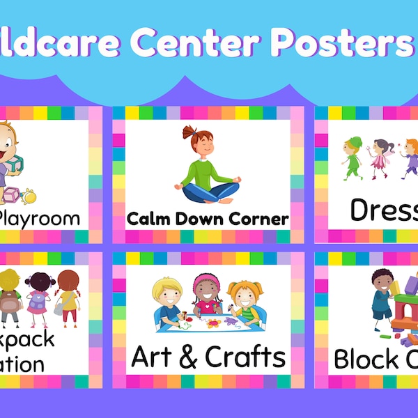 Daycare Labels Center - Etsy