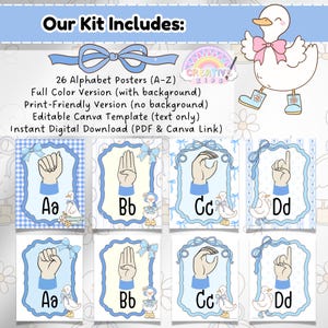 ASL Alphabet Posters for Classroom Decor | American Sign Language Decor ...