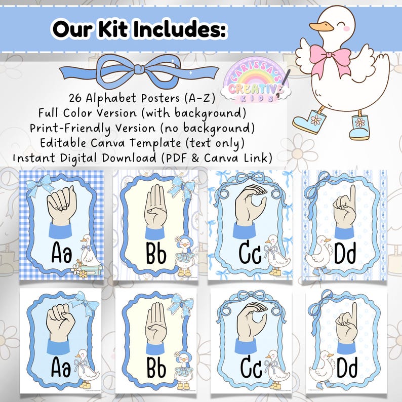ASL Alphabet Posters for Classroom Decor | American Sign Language Decor ...