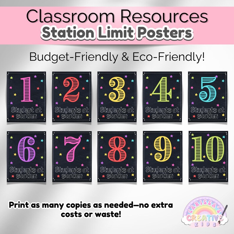Classroom Center Station Limit Posters | Students at Station Limit ...
