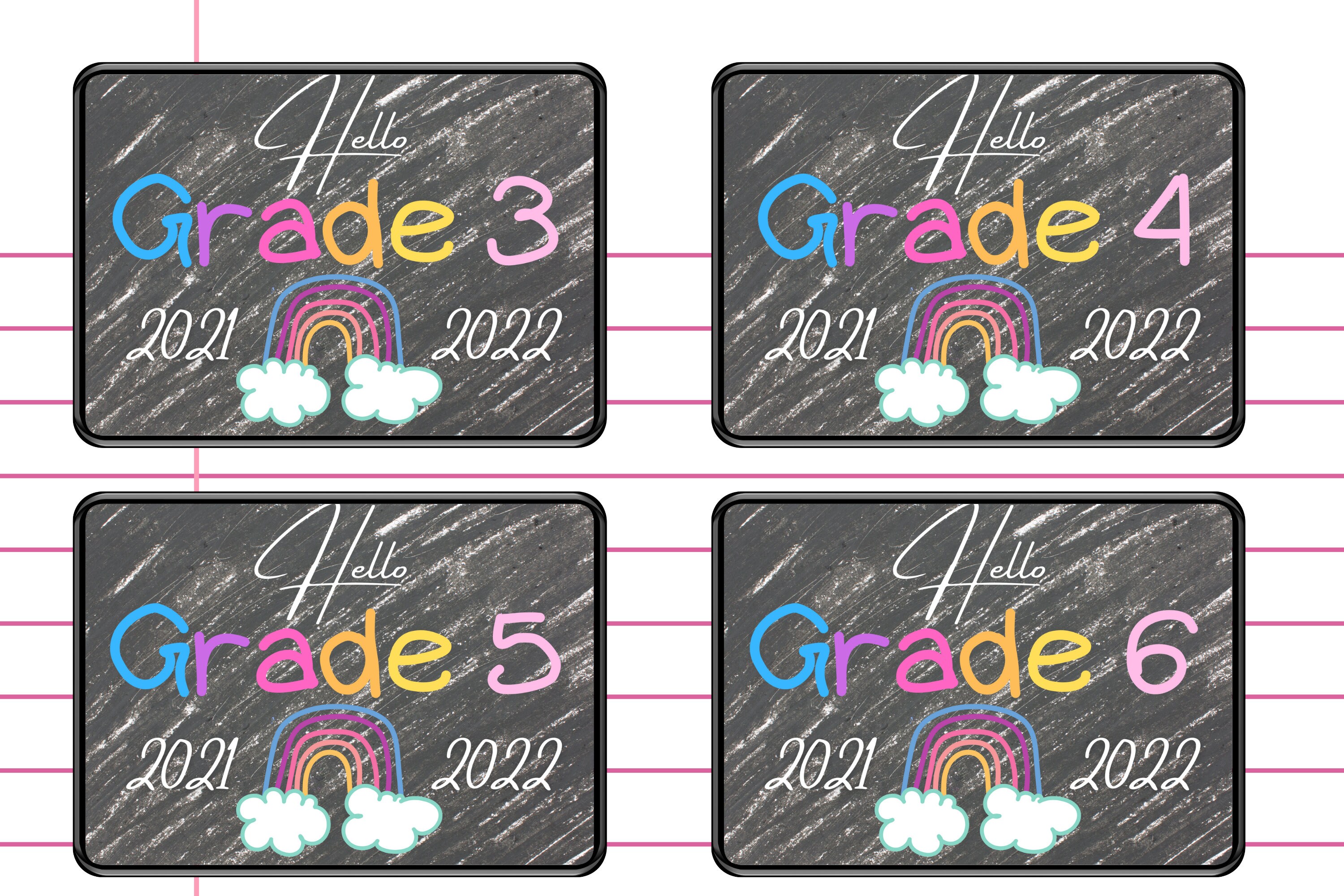 Back to School Printable Signs for 2021 First Day of School - Etsy Canada
