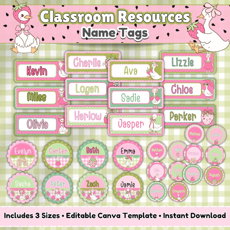 Cubby Tags Spring - Etsy