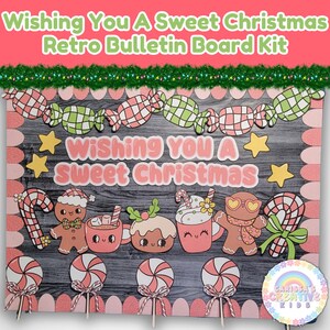 Retro Christmas Bulletin Board Kit! Holiday Classroom Decor for Your ...