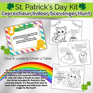 St Patricks Day Leprechaun Scavenger Hunt | Kids Saint Patricks Party ...