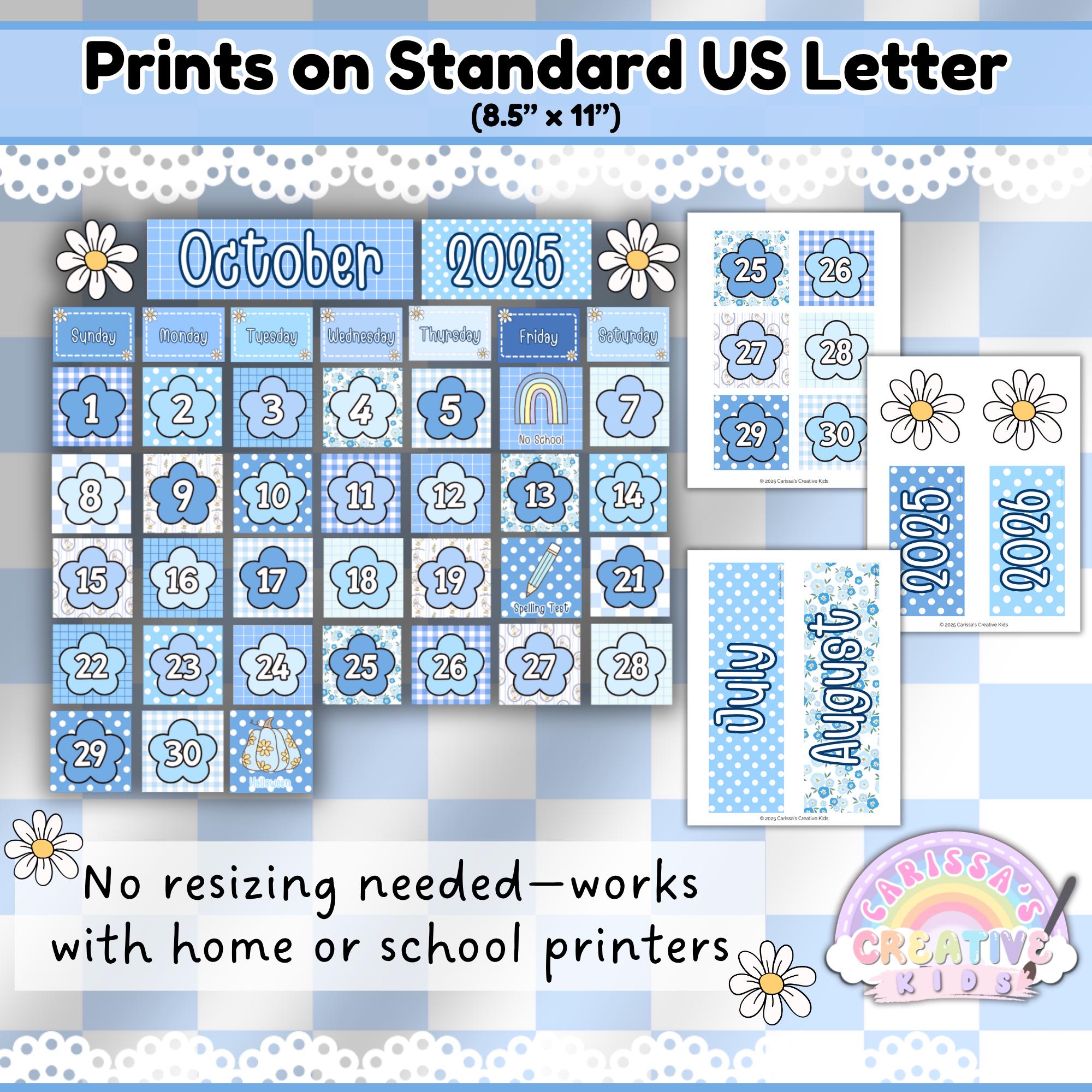 Silly Goose Classroom Decor Calendar | Editable Preschool and Daycare ...