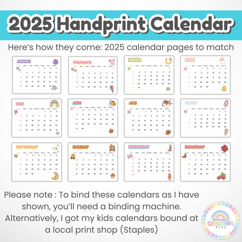 2026 Handprint Calendar | Printable Keepsake Art | Perfect Gift for ...