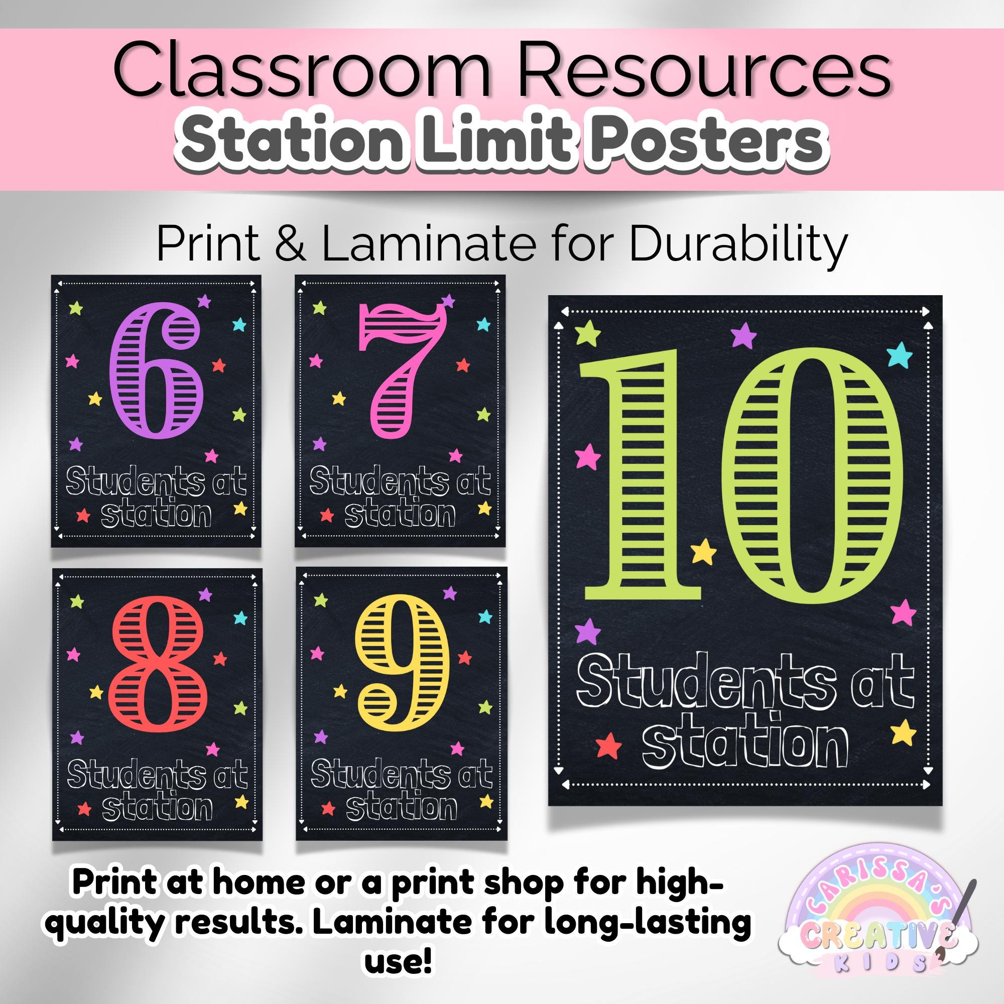 Classroom Center Station Limit Posters | Students at Station Limit ...