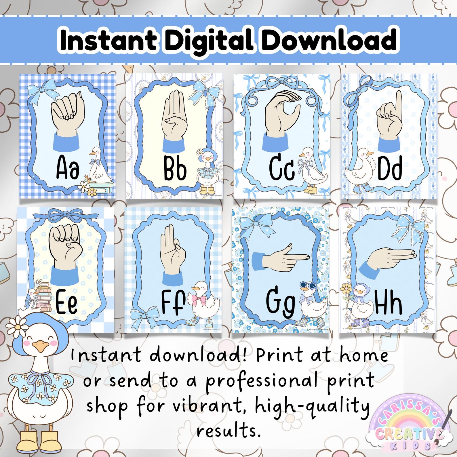 ASL Alphabet Posters for Classroom Decor | American Sign Language Decor ...