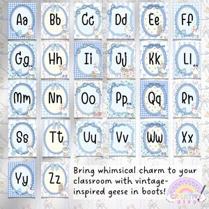 Classroom Alphabet Posters | ABC Playroom Prints Wall Decor | Daycare ...
