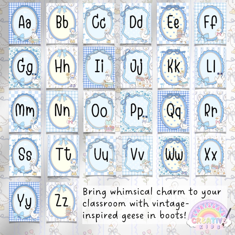 Classroom Alphabet Posters | ABC Playroom Prints Wall Decor | Daycare ...