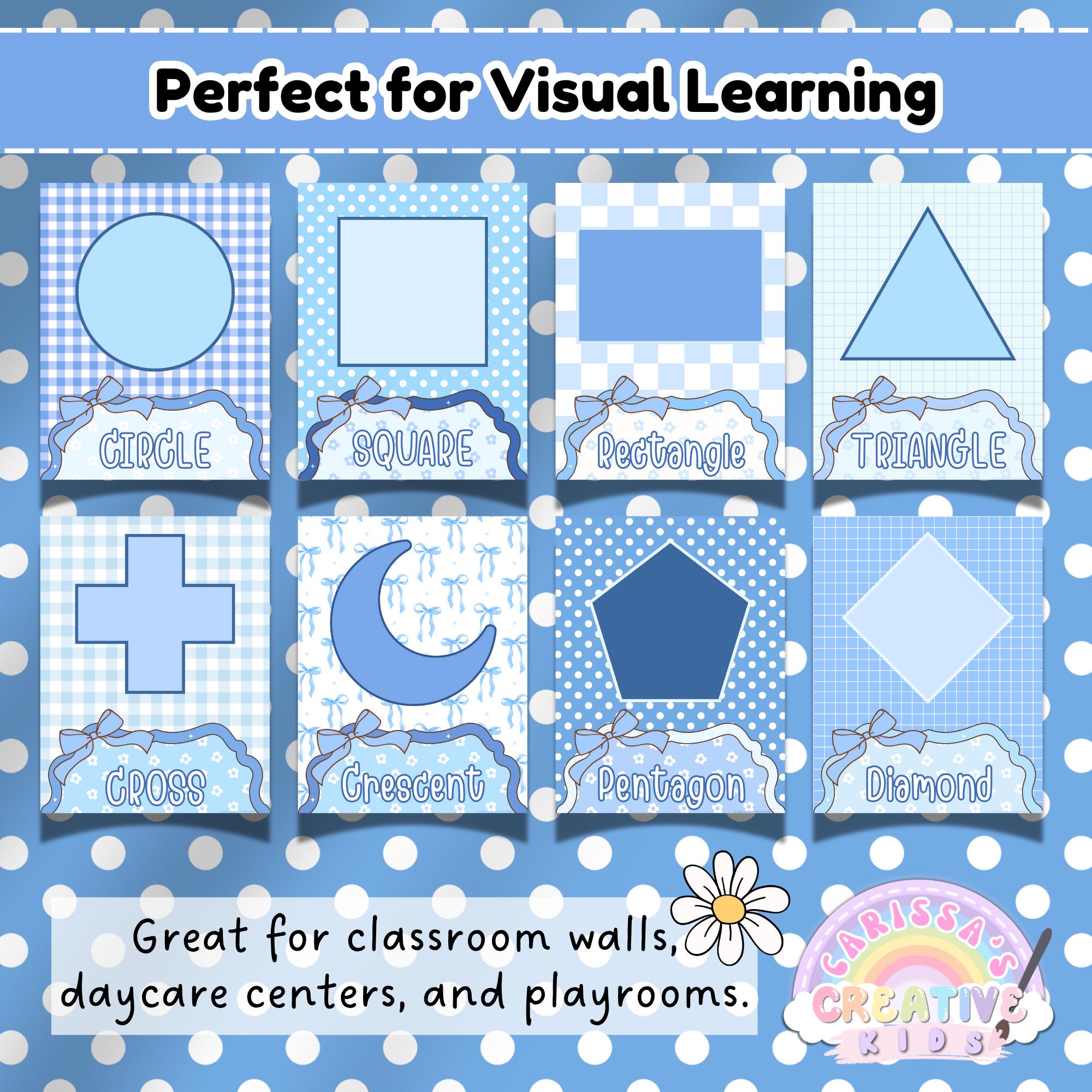 Printable Shape Posters | Silly Goose Classroom Decor | Educational ...
