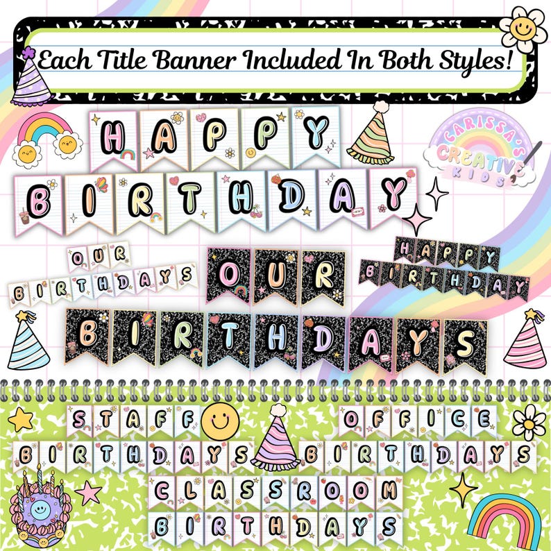 Birthday Board Classroom Decor | Preschool Playroom Decor | Retro ...