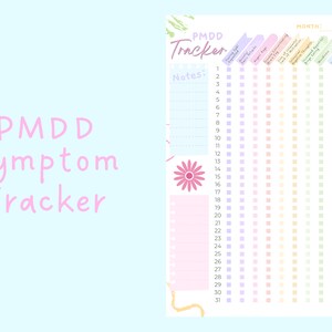 PMS/ PMDD/ Period Tracker and Journal | Premenstrual Dysphoric Disorder ...