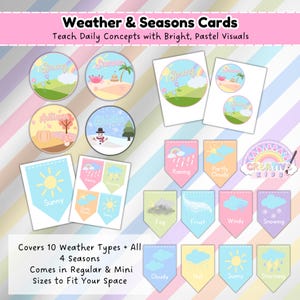 Circle Time Board | Pastel Weekly Focus Board for Preschool & Daycare ...