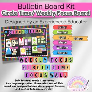 Daycare Circle Time Board | Preschool Focus Wall | Homeschool Bulletin ...