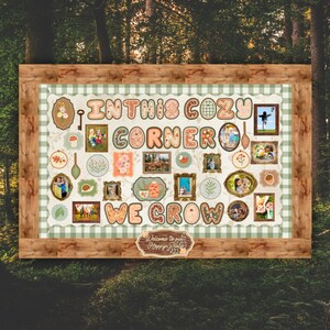 Cozy Cottage Classroom Printable Bulletin Board Kit | Cottagecore ...